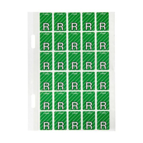 Lateral File Label - Avery - Top Tab - Colour Code R - Light Green ...