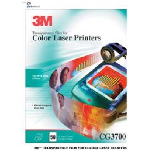 Transparency Film 3M A4 Laser Colour CG3700 Bx50 | Skout Office Supplies