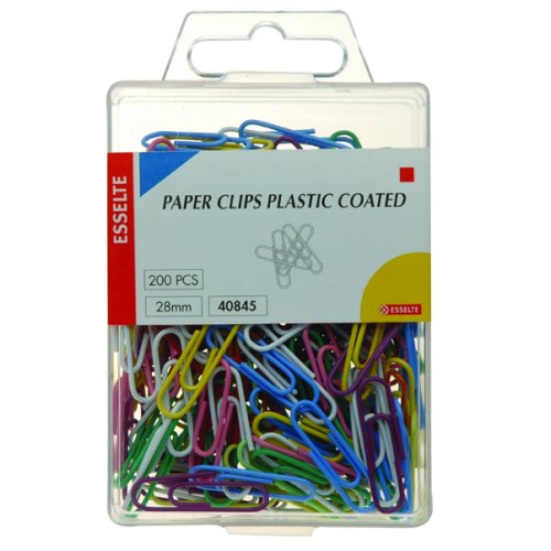 Paper Clips - PVC Coloured - 28mm - Tub of 200 | Skout Office Supplies