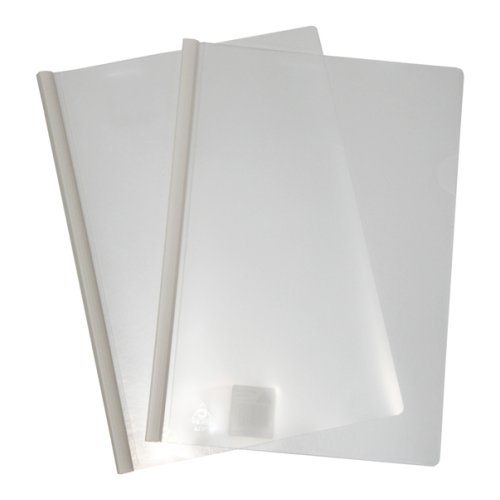 Clear Cover File - Colby - A4 - White Spine | Skout Office Supplies