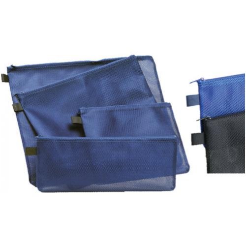 Mesh Bag - College - A3 - Zippered Blue | Skout Office Supplies