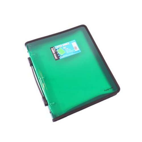 Zipper Binder - Foldermate - A4 - 3R 25mm - Green | Skout Office Supplies