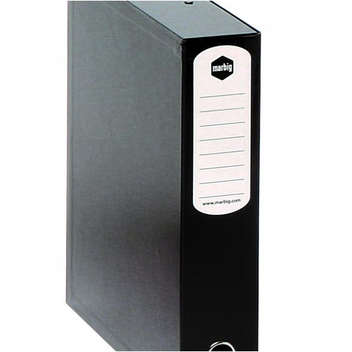 Box File - Marbig - FC - 80mm - Heavy Duty - Black | Skout Office Supplies