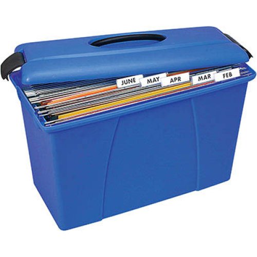 Carry Case - Crystalfile - Blue | Skout Office Supplies