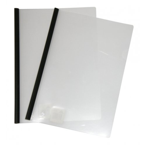 Clear Cover File - Colby - A4 - Black Spine | Skout Office Supplies