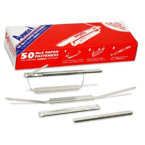 Paper Fastener - Arnos - No.3 - Box of 50 | Skout Office Supplies