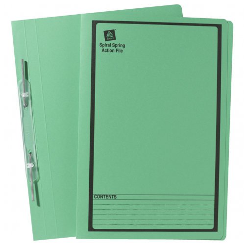 Spiral Spring File - Avery - FC - Green Printed Black - Box of 25 ...