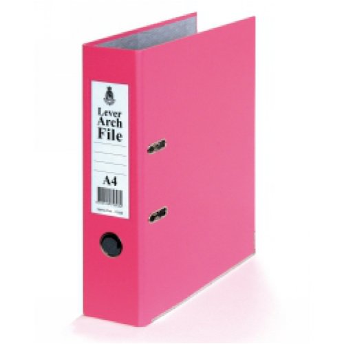Lever Arch File - Sovereign - A4 - PVC - Spring Pink | Skout Office ...