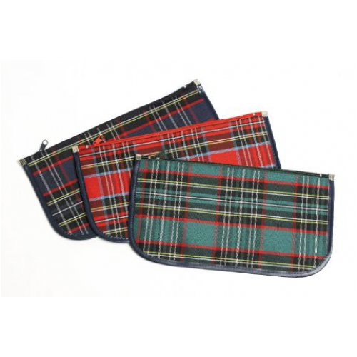 Pencil Case - Marbig - Jumbo 340 x 170mm - Tartan | Skout Office Supplies