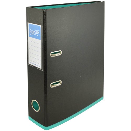 Lever Arch File - Bantex - A4 - 70mm - 2-tone Black & Turquoise | Skout ...