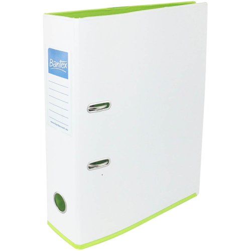 Lever Arch File - Bantex - A4 - 70mm - 2 Tone White/Lime | Skout Office ...