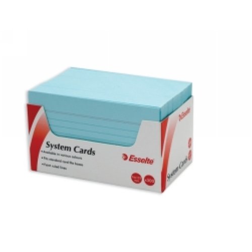 System Cards Esselte 6x4 (152x102mm) Ruled Blue Pk300 | Skout Office ...