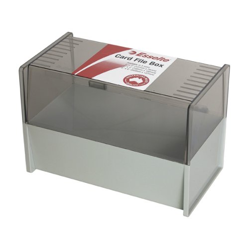 System Card Box Esselte 8x5 Dove Grey | Skout Office Supplies