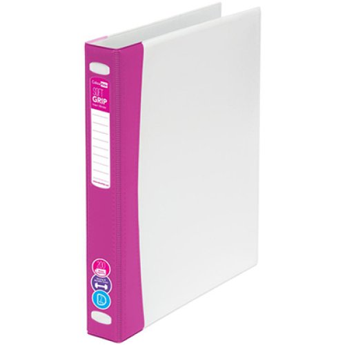 Insert Binder - Colourhide - A4 - 2D Ring 25mm - Soft Grip - Pink ...