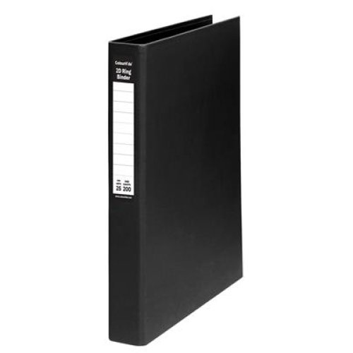 Binder - Colourhide - A4 - 2D Ring 25mm - Black | Skout Office Supplies