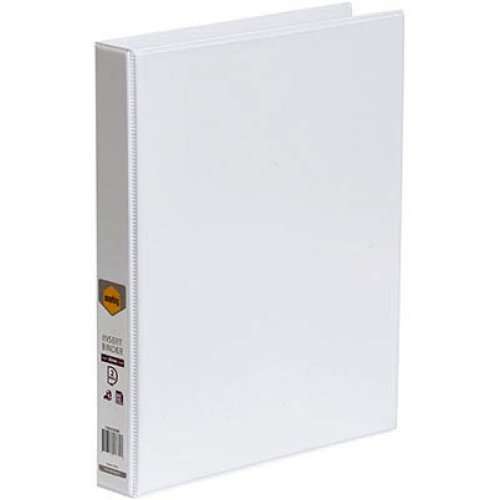 Insert Binder - Marbig - A4 - Clearview - 2D Ring 25mm - White | Skout Office Supplies