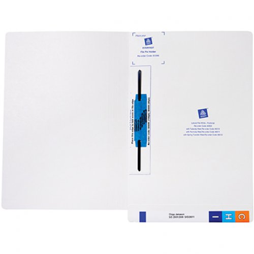 Lateral File - Avery - Foolscap White With Permclip File Fastener - Box ...