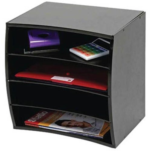 Stor A File - Marbig - Wooden - 4Tier - Black | Skout Office Supplies