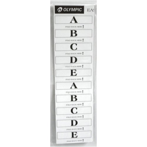 Suspension File Index Tab Inserts - Olympic - Easyglide A-Z - White ...