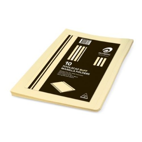 Manilla Folder - Olympic - Foolscap - Buff (Pack of 10) | Skout Office ...
