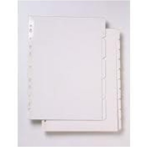 Divider - Deli - A4 - Plain White Board - 10 Tab | Skout Office Supplies