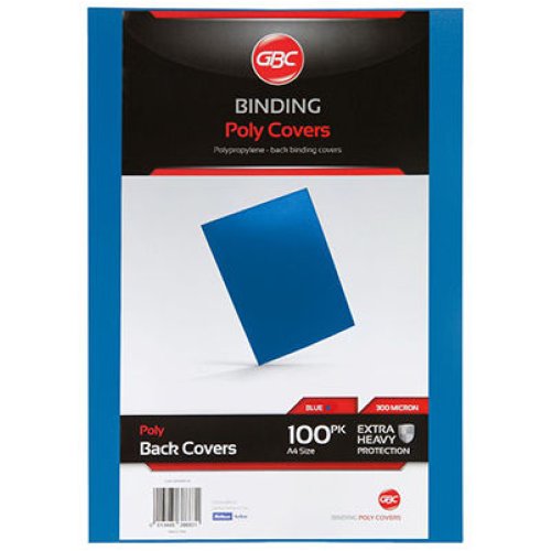 Binding Cover - GBC - A4 - Polycover - Blue - Pack of 100 | Skout ...