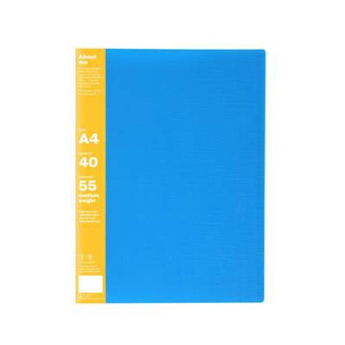 Display Book - Colourhide - A4 - My Big Display Book - 40 Pocket - Blue ...