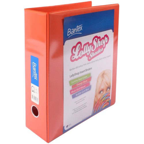 Lever Arch File - Bantex Lollyshop - A4 Insert 65mm - Orange | Skout ...