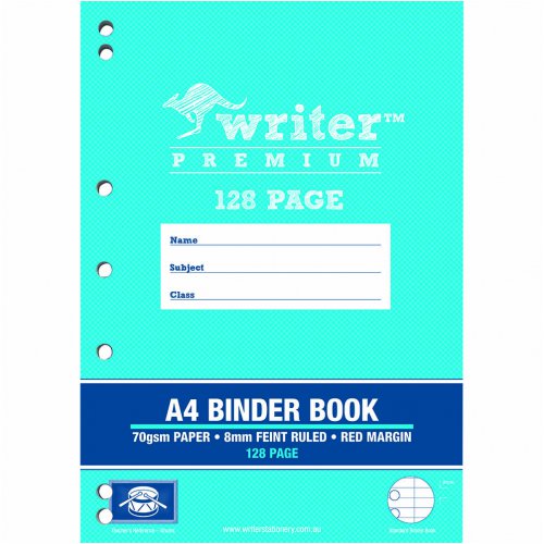 Binder Book - Writer Premium - A4 - 8mm Ruled - Drums - 128 Page ...