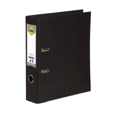 Lever Arch File - Marbig - Foolscap - 75mm - Black | Skout Office Supplies