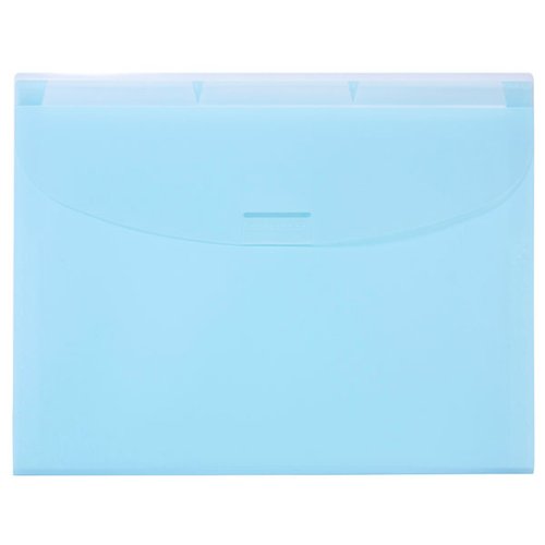 Expanding Wallet With 3 Tabs - Marbig - Pastel Blue | Skout Office Supplies