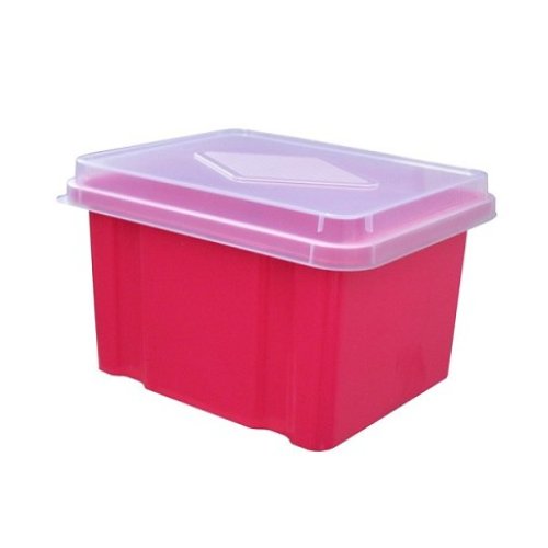Storage Box Italplast 32 Litre Watermelon I307 | Skout Office Supplies