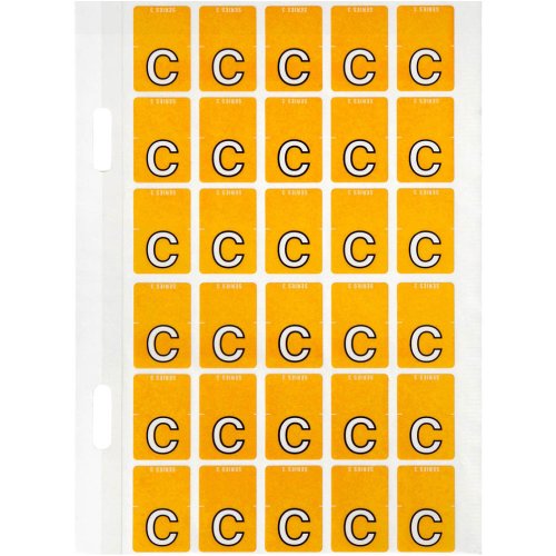 Lateral File Label - Avery - Top Tab - Colour Code C - Orange - 150 ...