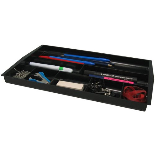 Drawer Tidy Tray - Italplast - Black | Skout Office Supplies