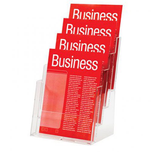 Brochure Holder - Taymar - A4 - 4 Tier | Skout Office Supplies