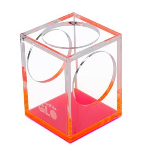 Acrylic Pen Cup - Colourhide - Glo My Glowing - Pink | Skout Office ...