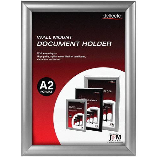 Deflecto - A4 Wall Mount Document Holder - Silver | Skout Office Supplies