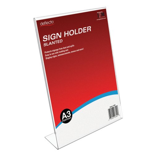 Deflecto - A3 Slanted Sign Holder | Skout Office Supplies