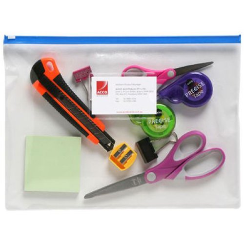 Data Case - Marbig - A5 - Transparent with Zip - Assorted Colour ...