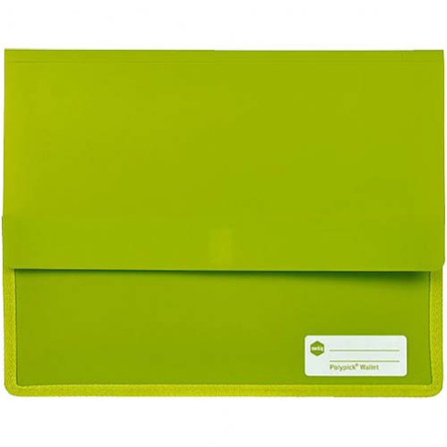Document Wallet - Marbig - A4 - Polypick - Heavy Duty - Lime | Skout ...