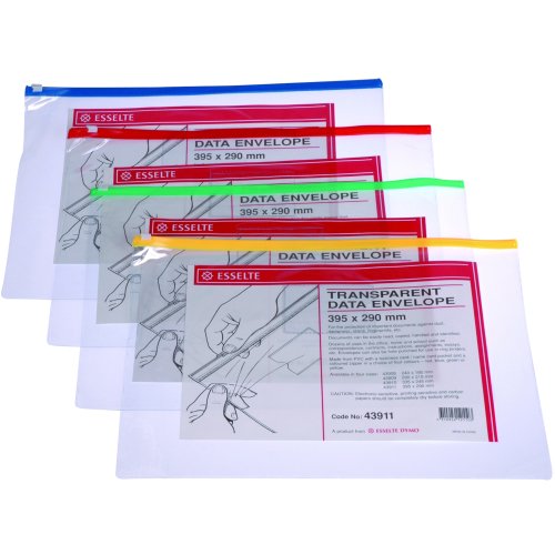 Data File Envelope - Esselte - 395x290mm - Transparent | Skout Office ...