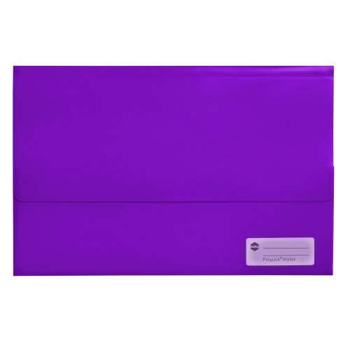 Document Wallet - Marbig - Foolscap - Polypick - Translucent Purple ...