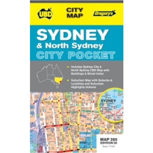 Map UBD Sydney & North Sydney 260 | Skout Office Supplies