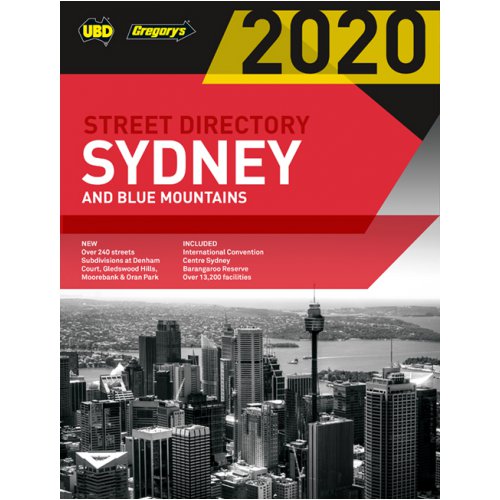 Street Directory - UBD - Sydney and Blue Mountains - 2020 - 54TH ...