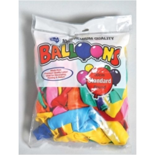 Balloons Alpen 30cm Asst Cols Pk100 | Skout Office Supplies