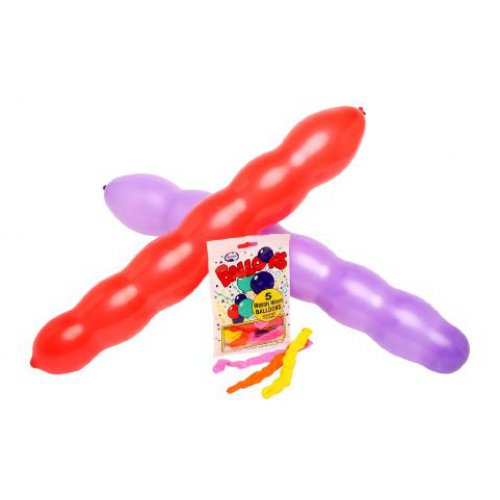 Balloons Alpen Wobbly Worm Asst 5's | Skout Office Supplies