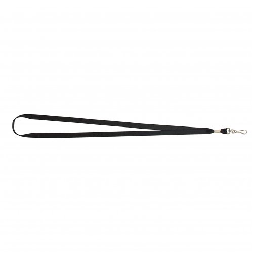 Lanyard - Rexel - Flat With Swivel Clip - Black - Pack of 10 | Skout ...
