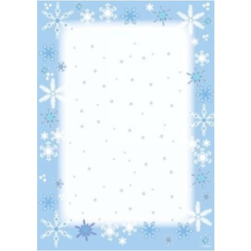 Snowflake Border For Microsoft Word