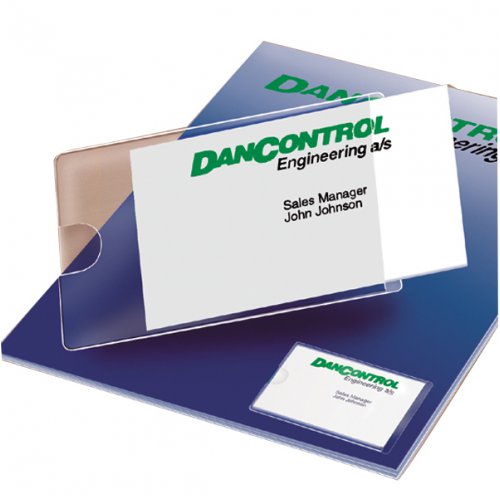 Business Card Pocket - 3L - 60x95mm 10109 - Open Short Side - 100 Pack ...