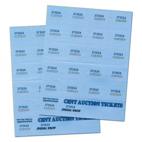 Cent Auction Tickets - Coloured - Pack of 500 Sheets | Skout Office ...